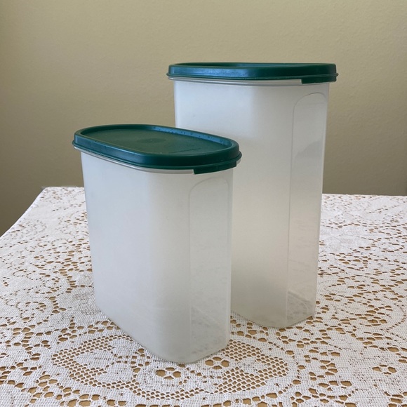 Tupperware | Kitchen | Vintage Tupperware Modular Mates 2 With Green ...